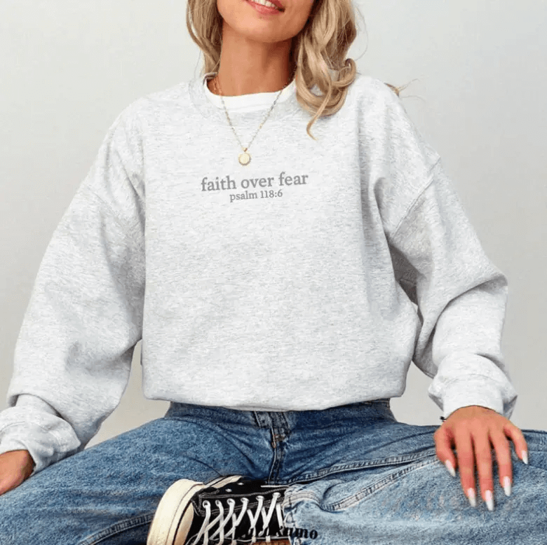 Dress Boldly: The Faith Over Fear Shirt Collection | Simply Stitched ...